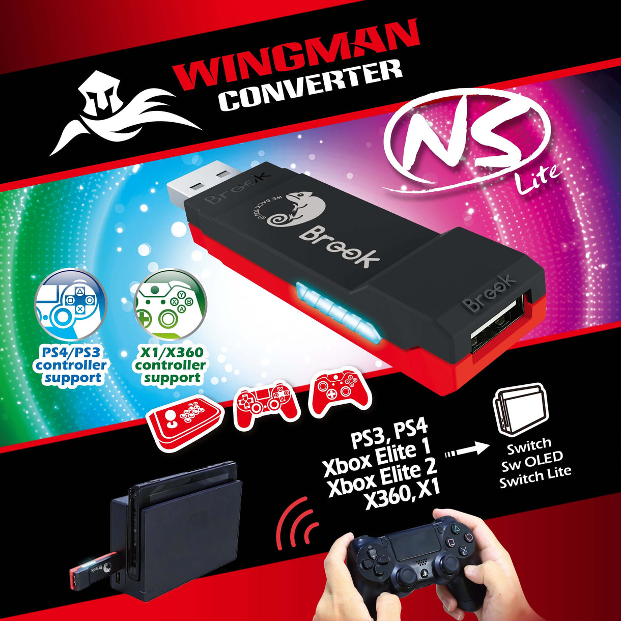 Brook Wingman NS Lite for Switch Gaming Console – BrookGaming