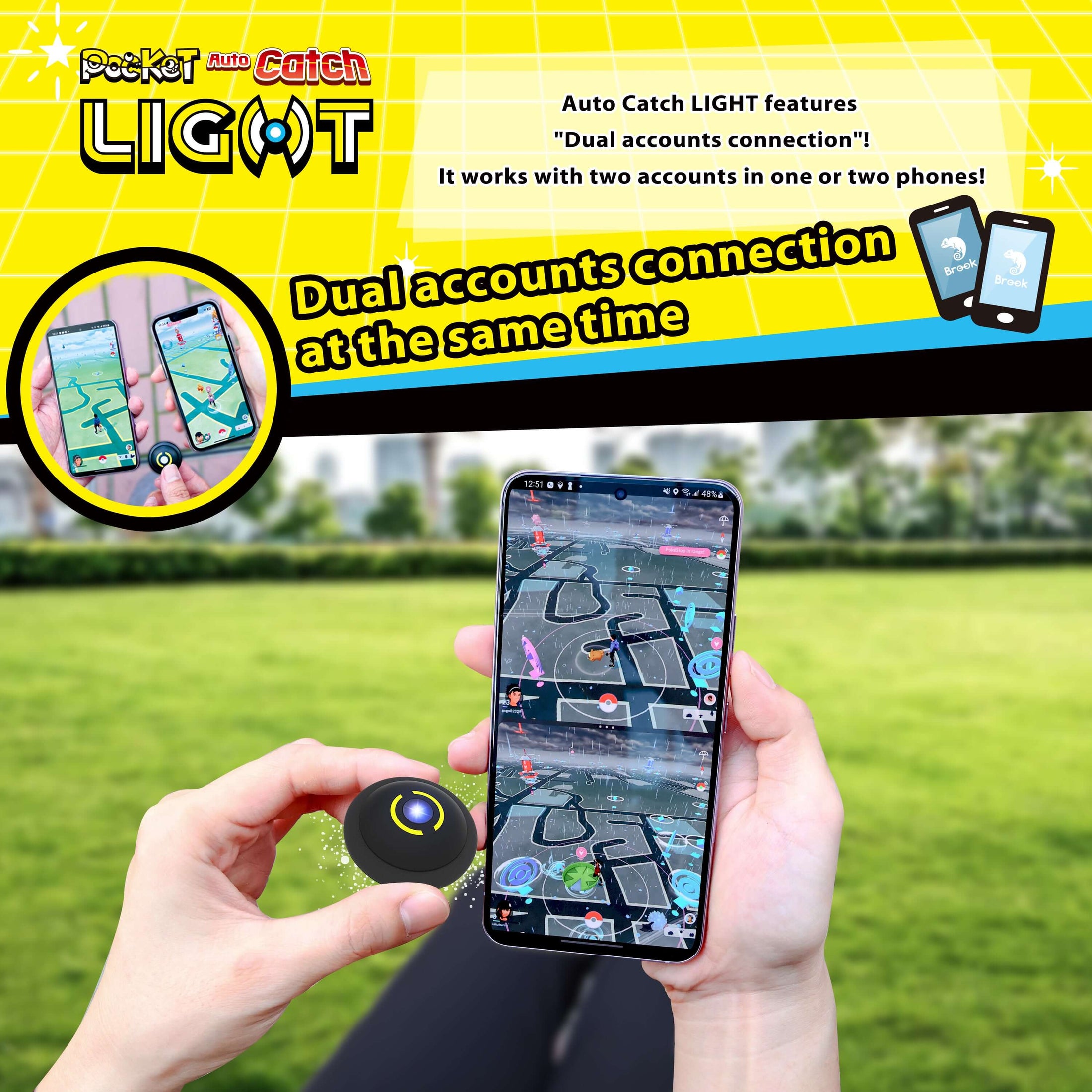 Brook Auto Catch Light-2P Auto Catch Pokemon accessory